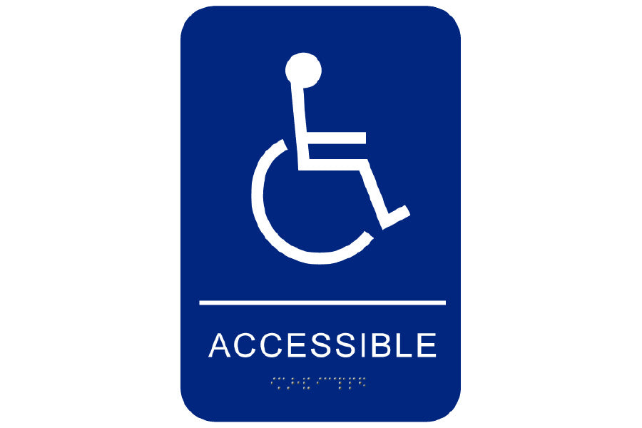 Cal-Royal Handicap Accessible Commercial Sign with Braille — Lux Door ...