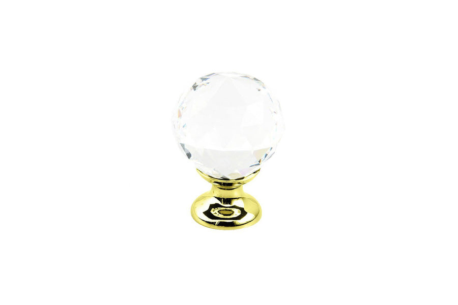 Schaub Stargaze 1-1/8" Diameter Round Crystal Cabinet Knob — Lux Door ...