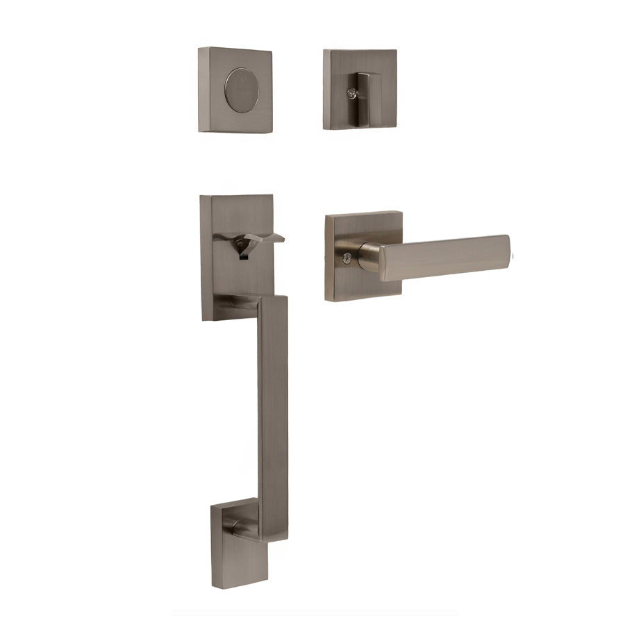 Weslock Brookside Dummy Handleset with Utica Lever Entry Set — Lux Door ...