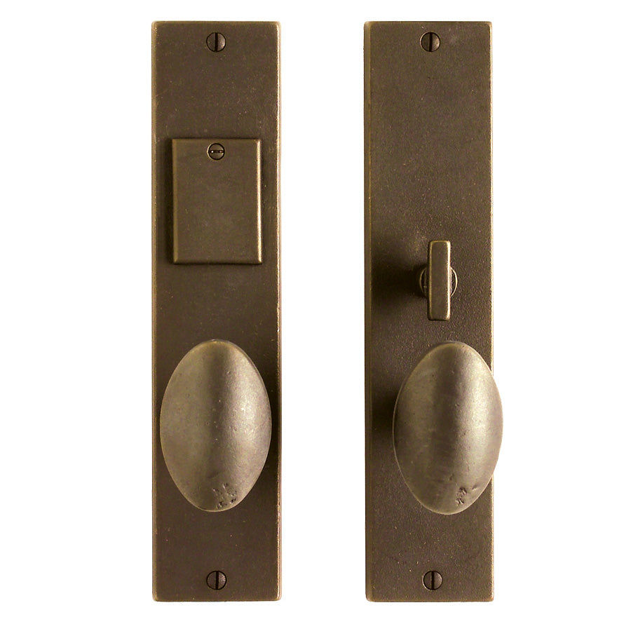 Rocky Mountain Handleset - Metro Entry Set 2-1/4" x 10″ — Lux Door Hardware
