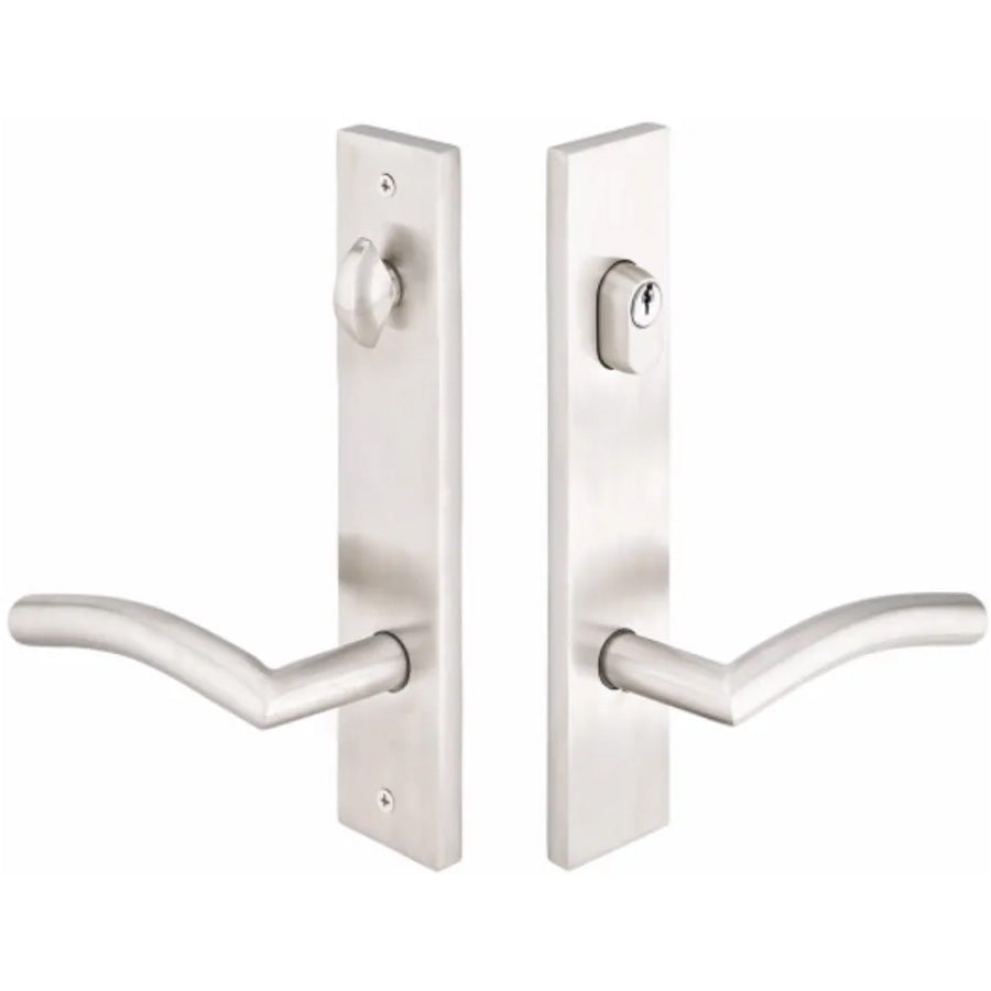 Emtek Handleset - Modern Stainless Steel Multi-Point Entry Set — Lux ...