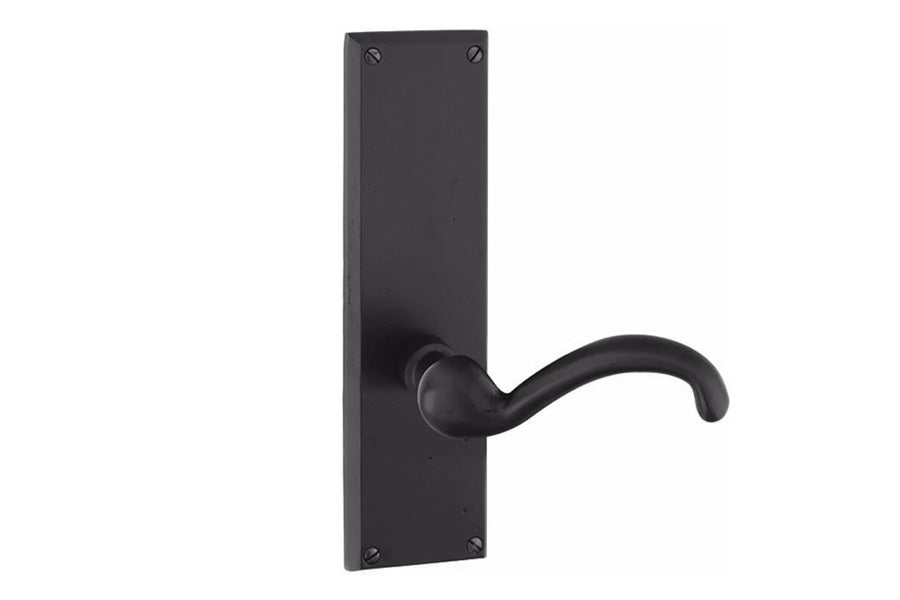 Emtek Rectangular Sideplate Knobs & Levers — Lux Door Hardware